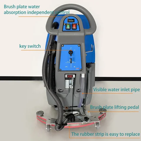 Buy Industrial Floor Cleaning Machine Mechanical Scrubber Driving ...