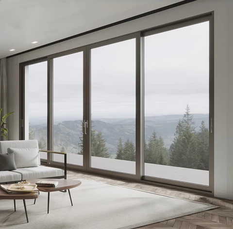 Buy Interior Sliding Glass Door Aluminum Double Glazed Glass Design ...