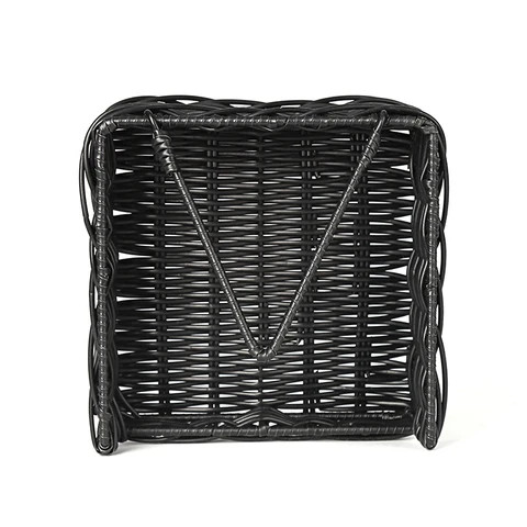 Buy Iron Hemp Rope Woven Magazine File Holder Square Shape Desktop ...