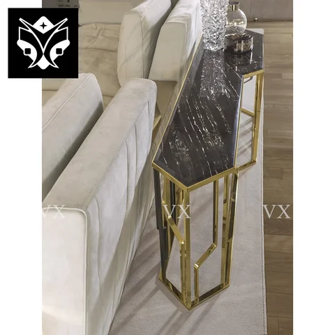 Buy Italian High-end Pure Copper Luxury Porch Table Corridor Console ...