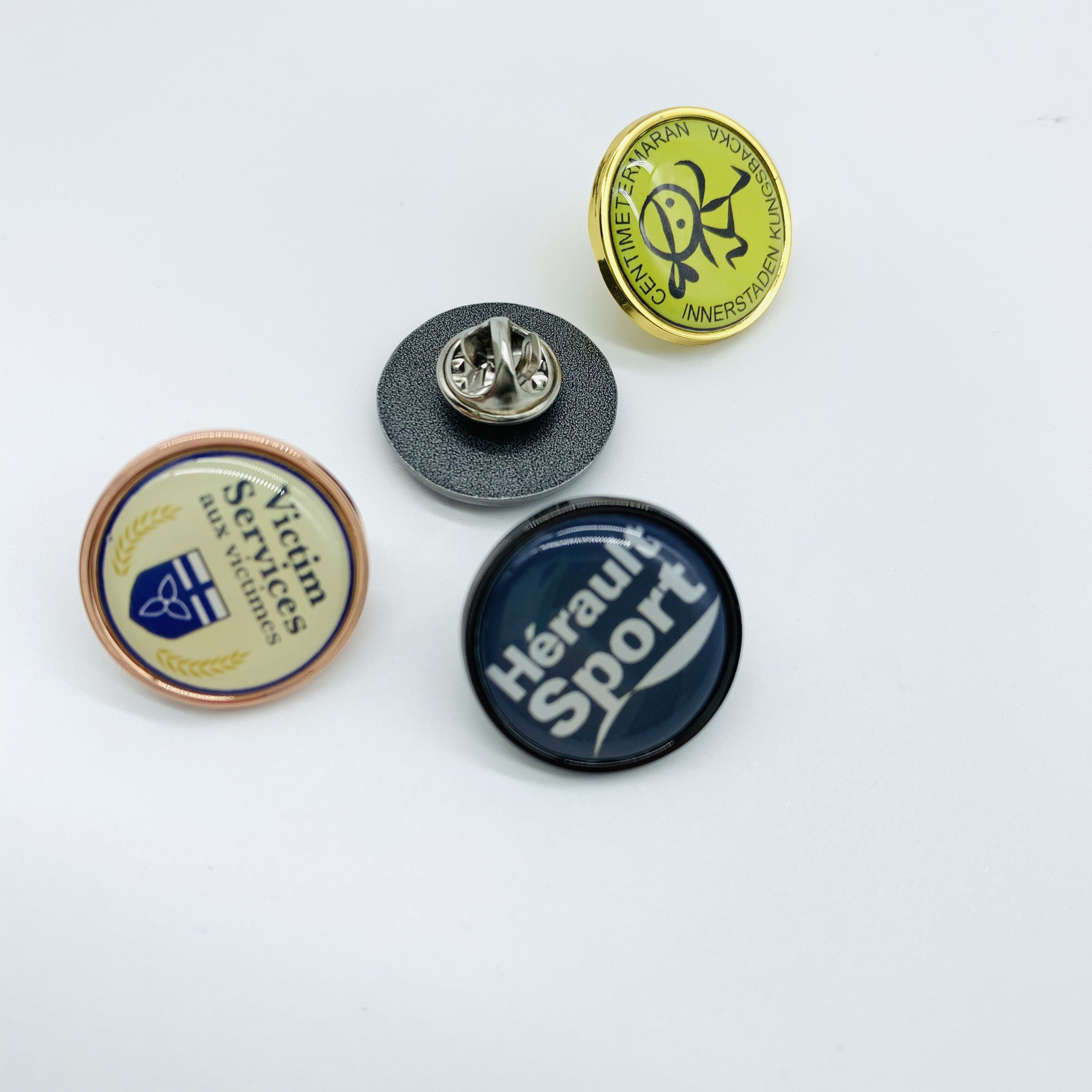 Buy Lapel Pin Badges Logo Metal Die Cast Custom Made Brand Name Shield ...