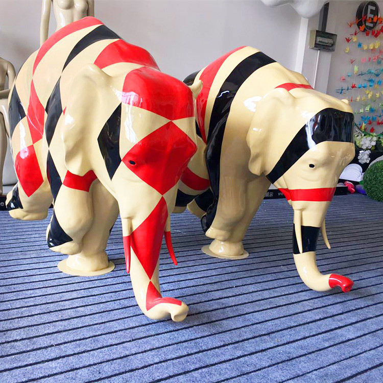 Buy Luxury Brand Fibreglass Elephant Window Display Statues Large ...