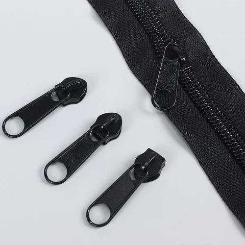 Buy Material Nylon Zipper Sliders Pull With Rectangle Puller Wholesale ...