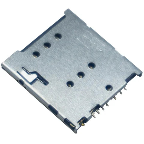 Buy Micro Sim Card Connector 6 Pin 1.42h Socket With Detect Switch from ...