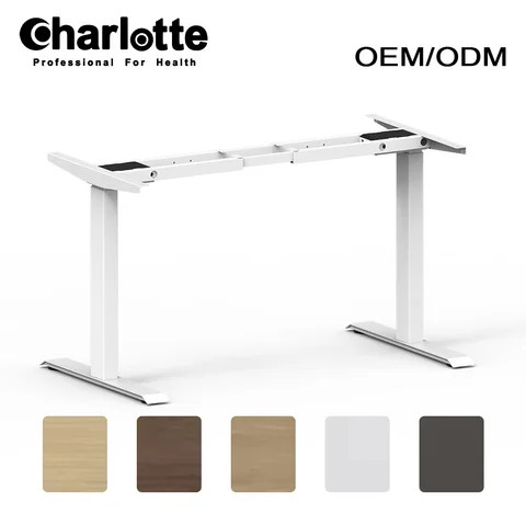 Buy Modern Two-seat Extendable Iron Standing Desk Home Office School ...