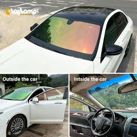 Buy New Arrival Self-adhesive Front Windshield Windscreen Blue Purple ...