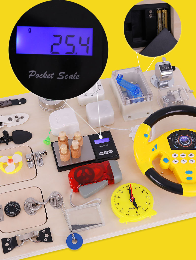 Buy New Montessori Wooden Toy Scientific Instruments Board Measurement ...