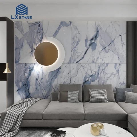 Buy Ocean Blue Sintered Stone Big Slab For Villa Flooring Wall ...