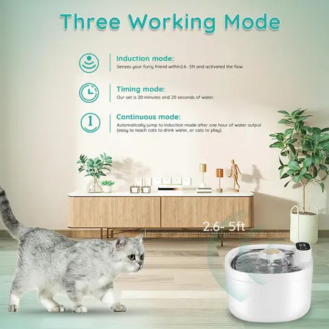 Buy Oem Cat Water Fountain Auto Filter Usb Electric Mute Cat Drinking ...