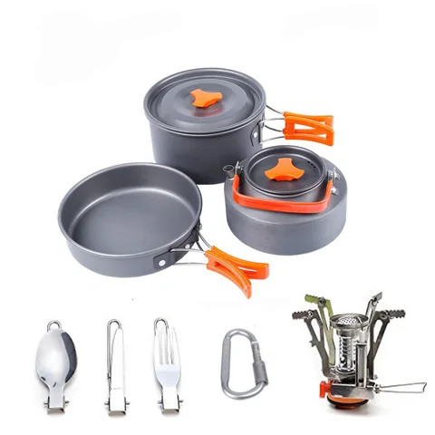 Buy Portable Outdoor Cookware Set Tp301-3 For 2-3 People Picnics New ...