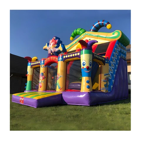 Premium Clown Theme Inflatable Bouncy Jumping House With Free Shipping ...