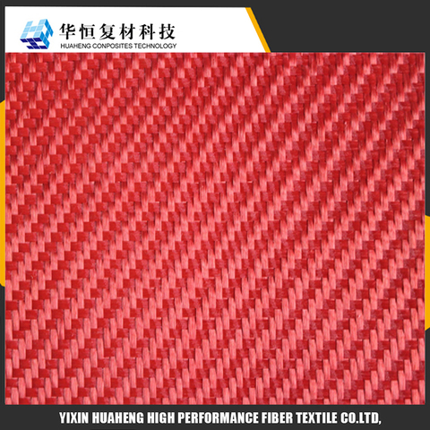 Buy Red Twill Para Aramid Fabric from Yixing Huaheng High Performance ...