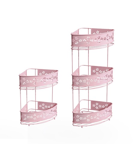 Buy Sakura 3 Tier Corner Shower Caddy Wall Mounted No Drilling Bathroom ...