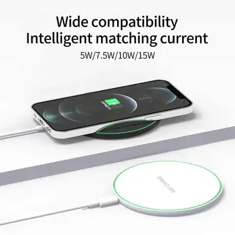 Buy Simple And Stylish Fast Wireless Charging Portable 15w Desktop Fast ...