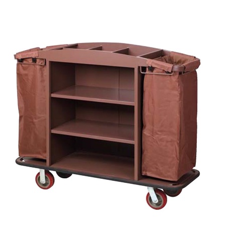 Buy T003 Hotel Metal Housekeeping Cleaning Maid Cart Trolley ...