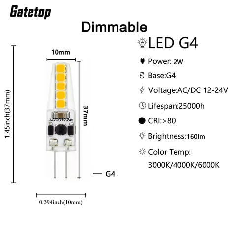 Buy Transparent Silica Gel,led Mini Bulb Ac 12-24v 2w Warm White Light ...