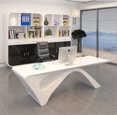 Buy Wholesale Modern Design Curved Shape Executive Manager Office ...