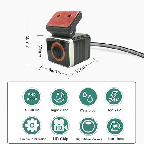 Buy Wide View Mini Waterproof Ip68 1080p 720p Ahd Car Parking Camera ...