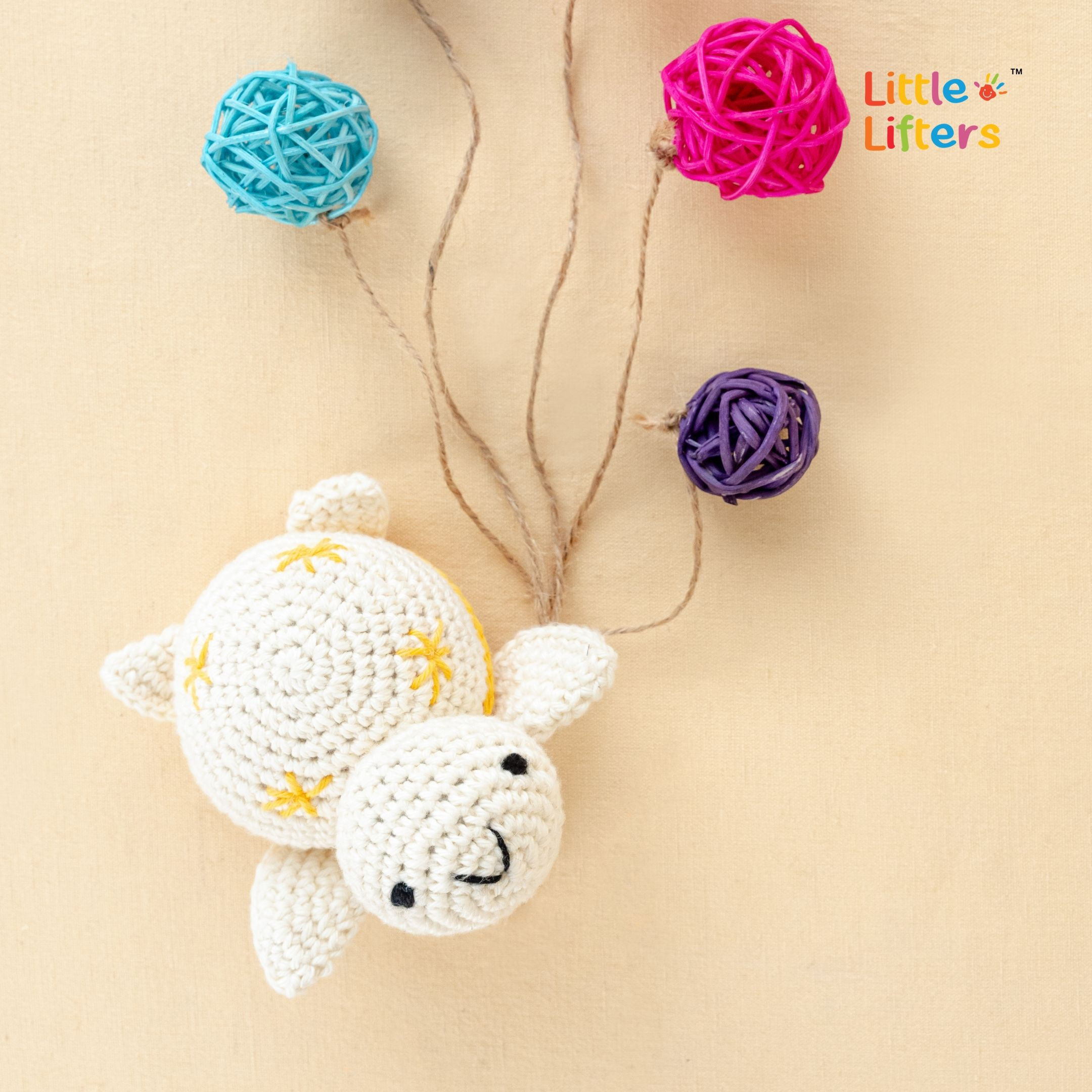 Buy Crochet Turtle Rattle from Little lifters, India | Tradewheel.com