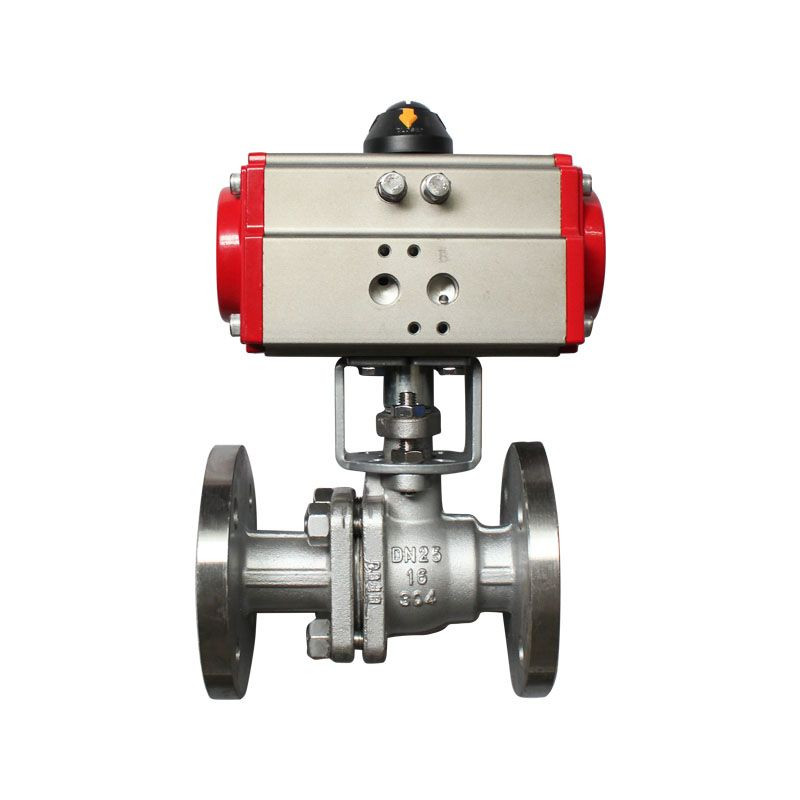 Buy 2inch 12v 24vdc Cf8 Stainless Steel Pneumatic Actuator Ptfe Flange ...