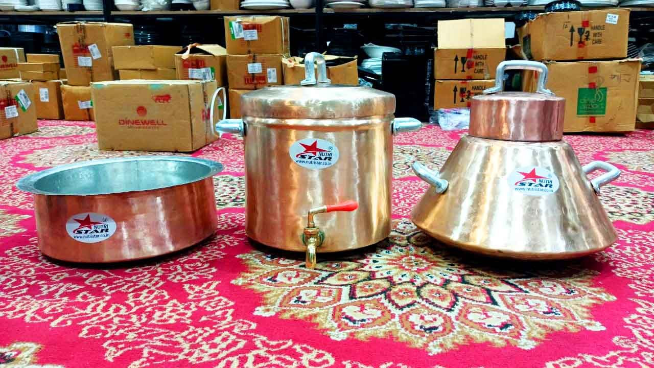Buy Copper Irani Chai Set from Nutristar, India | Tradewheel.com