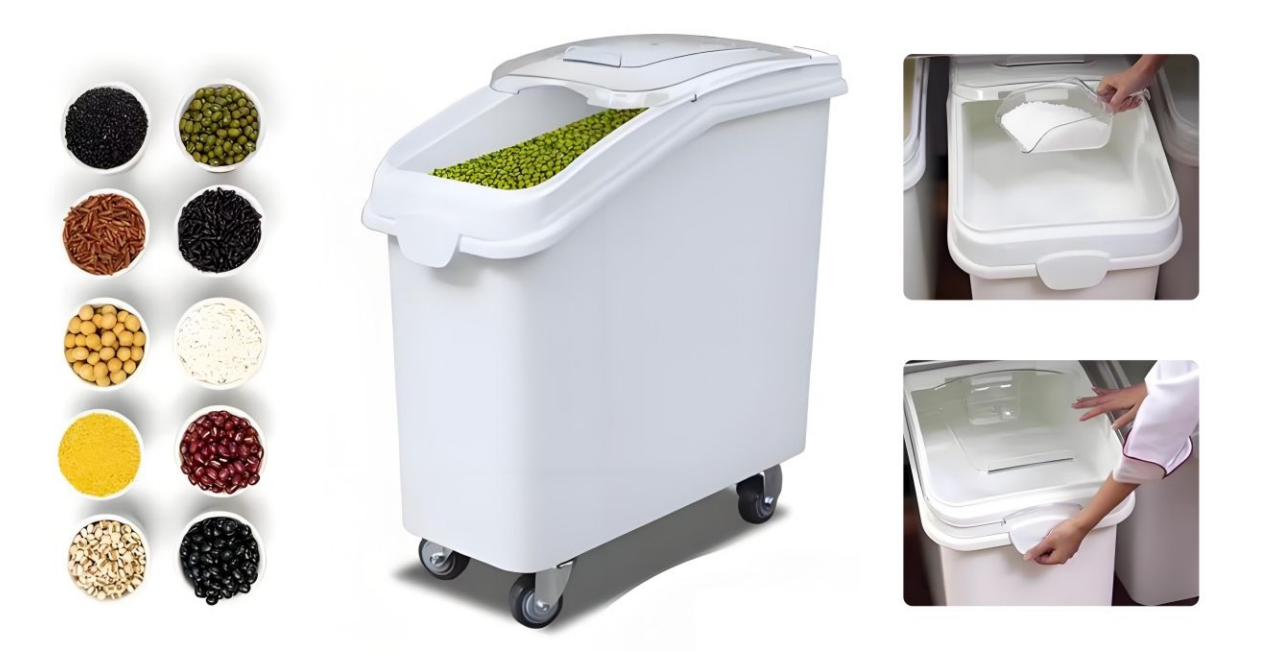 Buy Commercial Large 81l 102l 120l Rice Sugar Flour Food Storage ...
