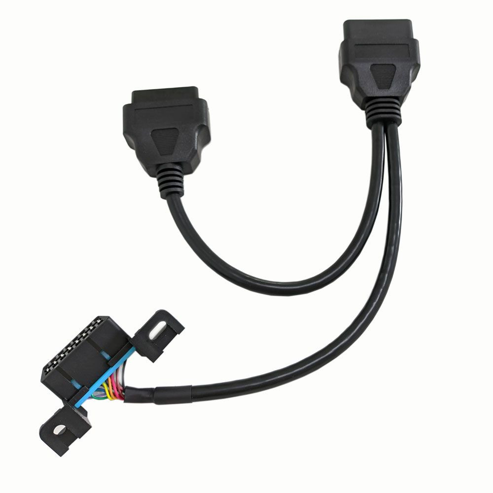 Buy Obd Y Splitter Cable, 1 Male To 2 Female Extension For Gps Tracker ...