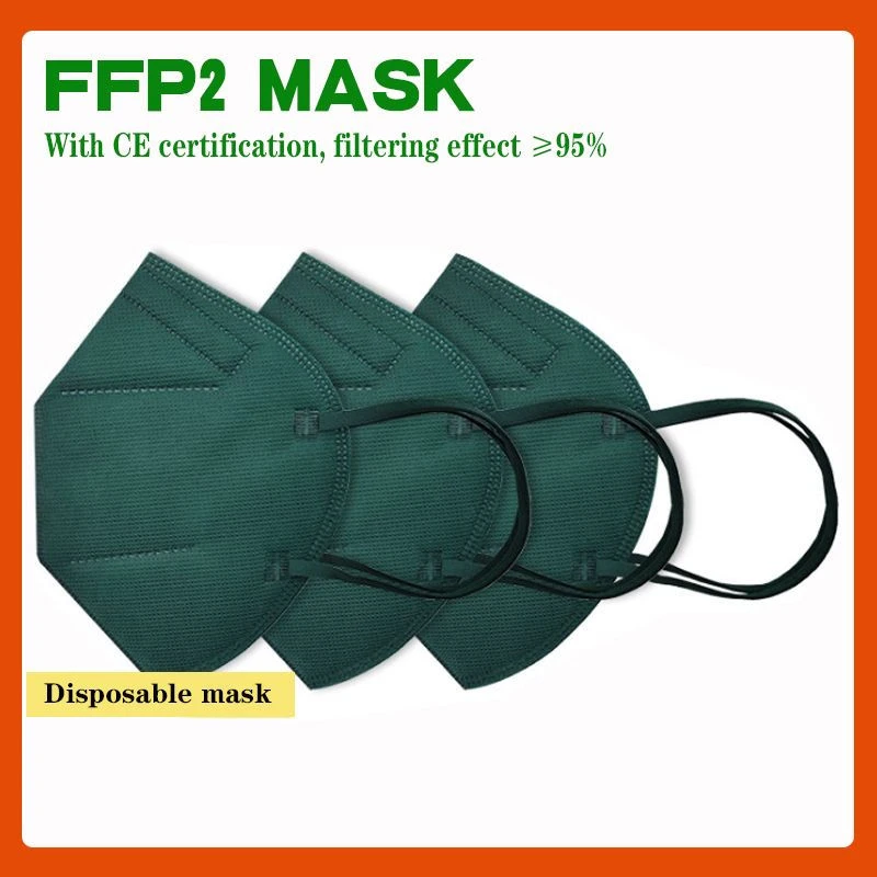 Buy Disposable Ffp2 Face Mask With Ce Certification Color Five-layer ...
