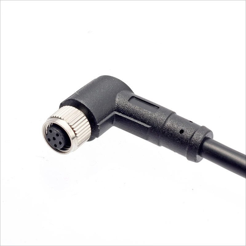 Buy M8 Overmolded Waterproof Cable Connector Straight Male Female Plug ...
