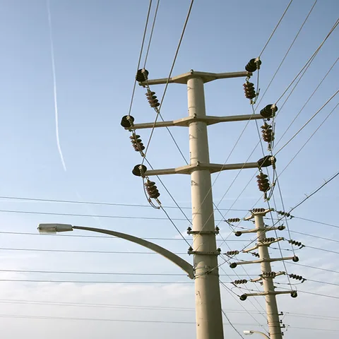 Buy 132kv Galvanized Steel Tubular Poles Steel Power Pole Electric ...