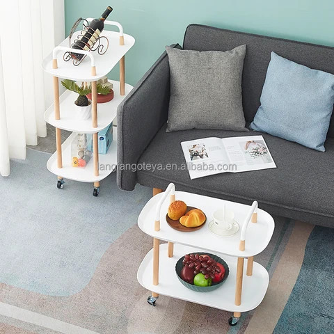 Buy 2 Tier Storage Trolley Organizer Trolley Cart Vegetable Basket ...