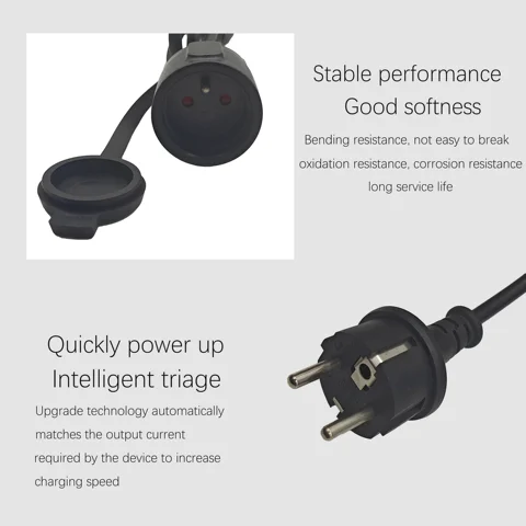Buy 3. Core Waterproof Power Extension Cable With Plug Cord, Pure ...