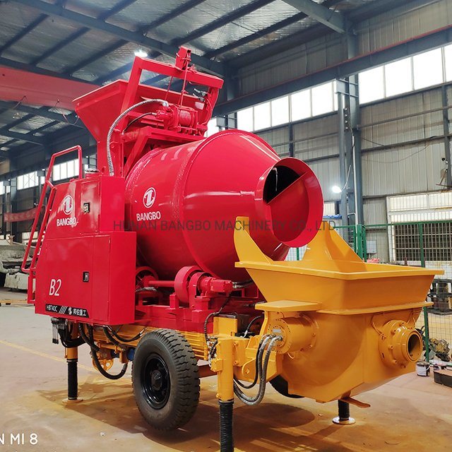 Buy 30m3/h Self Loading Concrete Mixing Machine Portable Cement Mixer ...