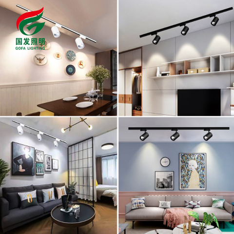 Buy 360 Degree Adjustable 2 Wire Track Light 1 Phase Adaptor Track Rail ...