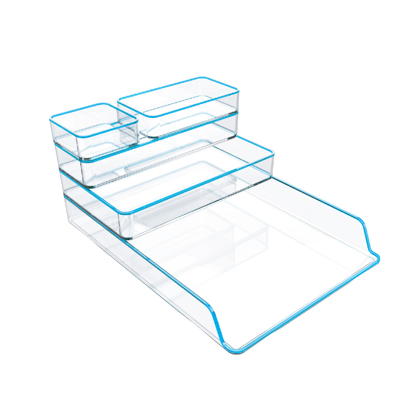 Buy Acrylic Expandable Desk Organizer - Desktop Tabletop Organic ...