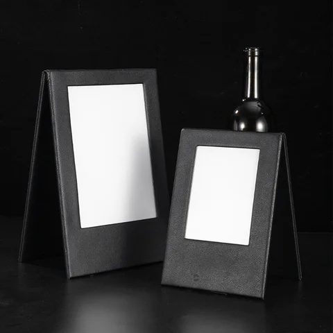 Buy Collapsible Led Menu 2 View Table Tent Restaurant Leather Menu ...