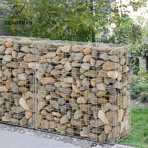 Buy Courtyard Stone Temporary Gabion Cage Retaining Walls Welded Gabion ...