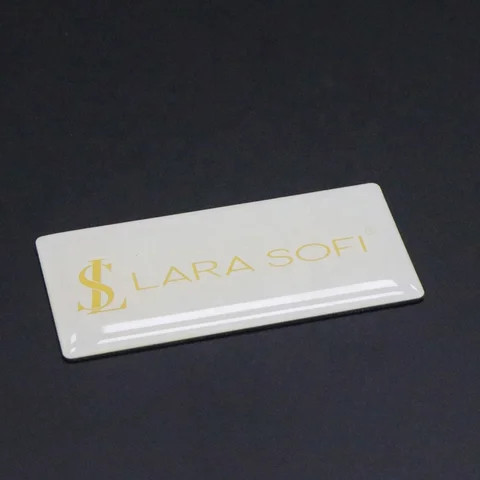 Buy Custom Clear Rectangle Self Adhesive Logo Printing 3d Gel ...