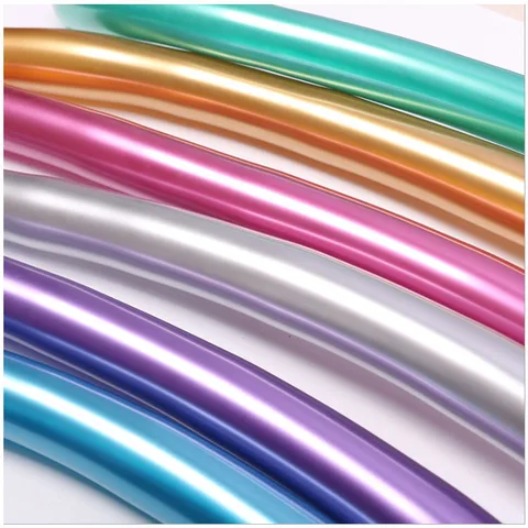 Buy Custom Plain Balloons Long Inflatable 260 Magic Metallic Chrome ...