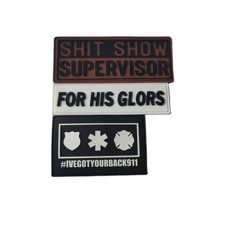 Buy Customized Raised Rubber Logo Pvc Patches Soft Badge Silicone Patch ...