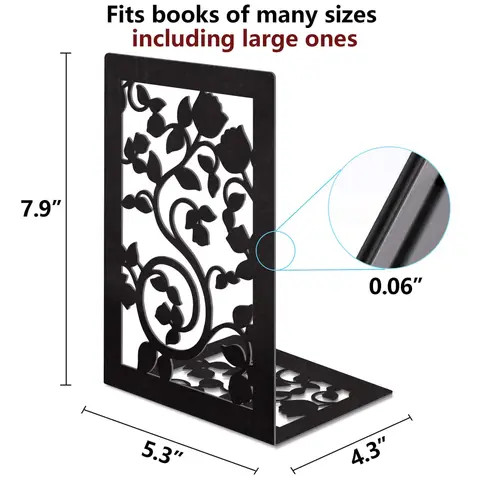 Buy Decorative Book Ends Stoppers Hold Books Office Desktop Organizer ...