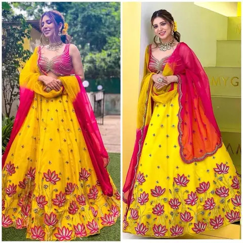 Buy Designer Indian Latest Red Color Bridal Lehenga Choli Unstich ...