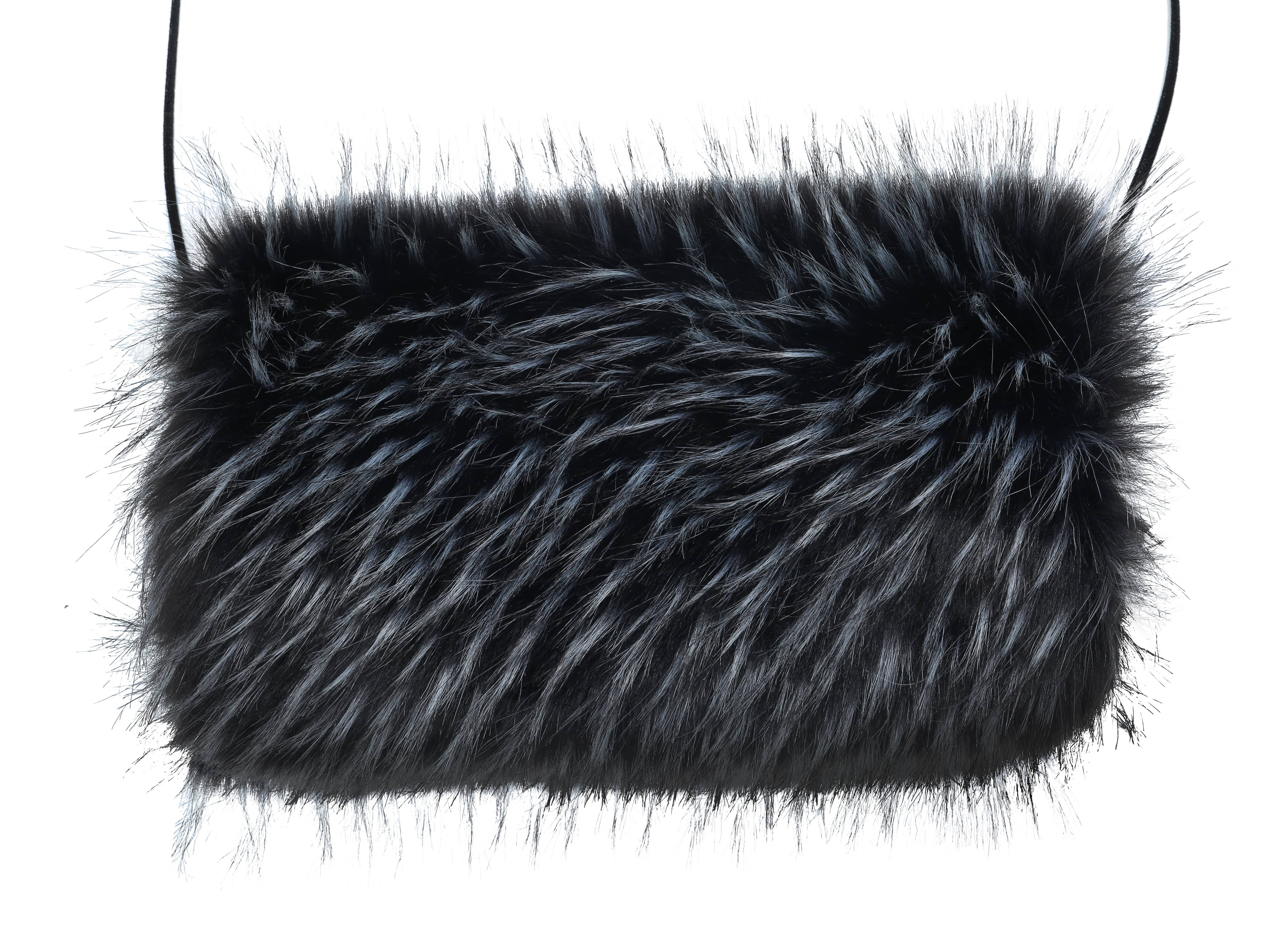 Buy Faux Fox Fur Hand Muffs For Women Winter Warm Arm And Hand Warmer ...