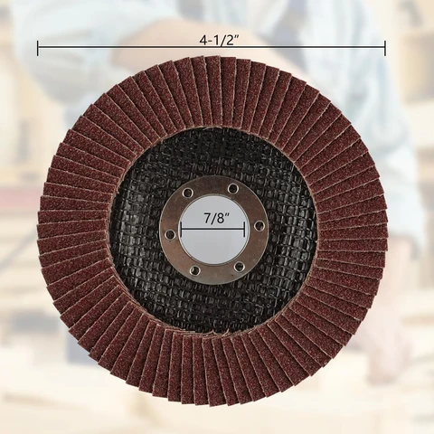 Buy Flap Discs 4.5 Inch 115 X 22 Mm Aluminum Oxide Abrasives 4 1/2 ...