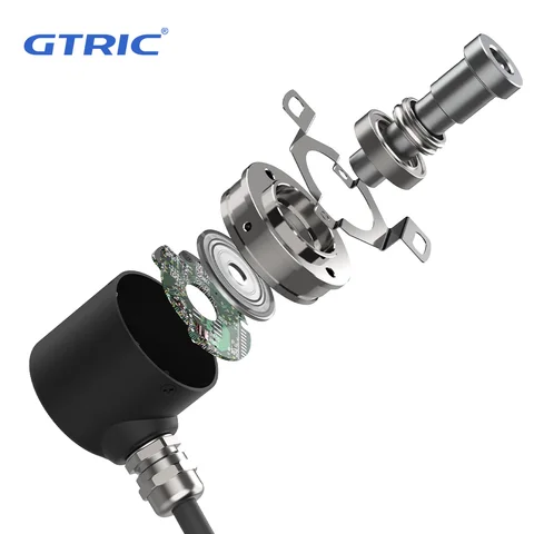 Buy Gtric Optical Encoder 8mm Shaft Head Clamping Type 24vdc Npn ...