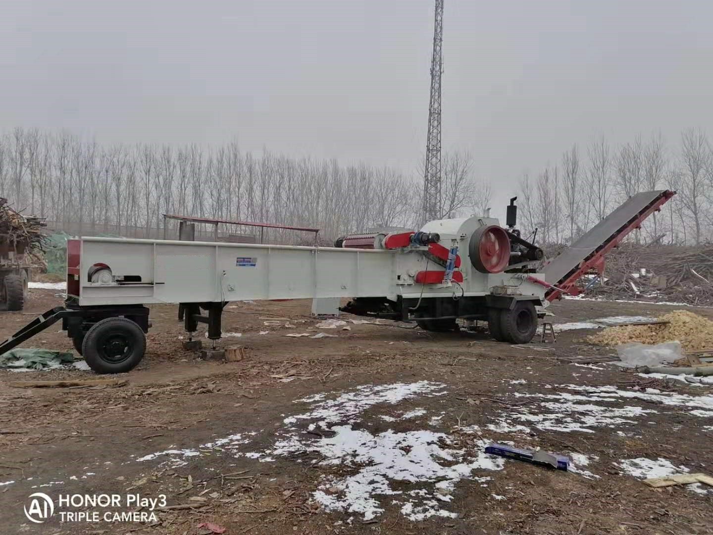 Buy Heavy Duty Big Wood Chipper Bx-2113d Movable Diesel Engine Wood ...