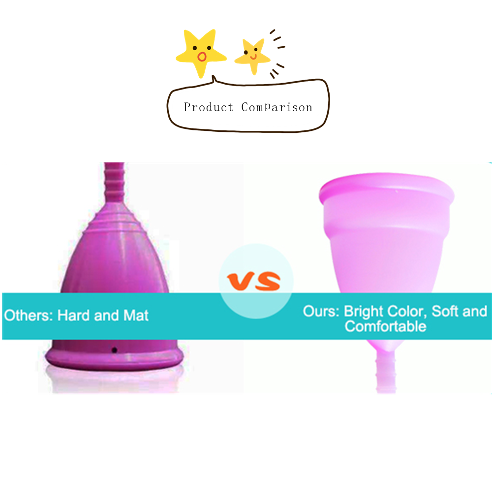 Buy Heavy Flow Menstruation Cups 100% Food Grade Menstrual Period Cups ...
