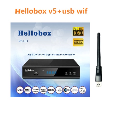 Buy Hellobox V5 Satellite Tv Receiver Powervu Iks Biss Fully Autoroll Dvb S2 Built-in Satellite ...