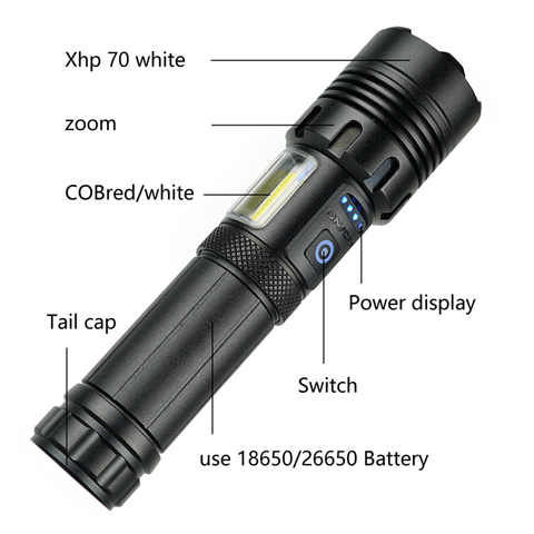 Buy High Lumens Flashlight Hand Torch Light Torch Flash Light from ...