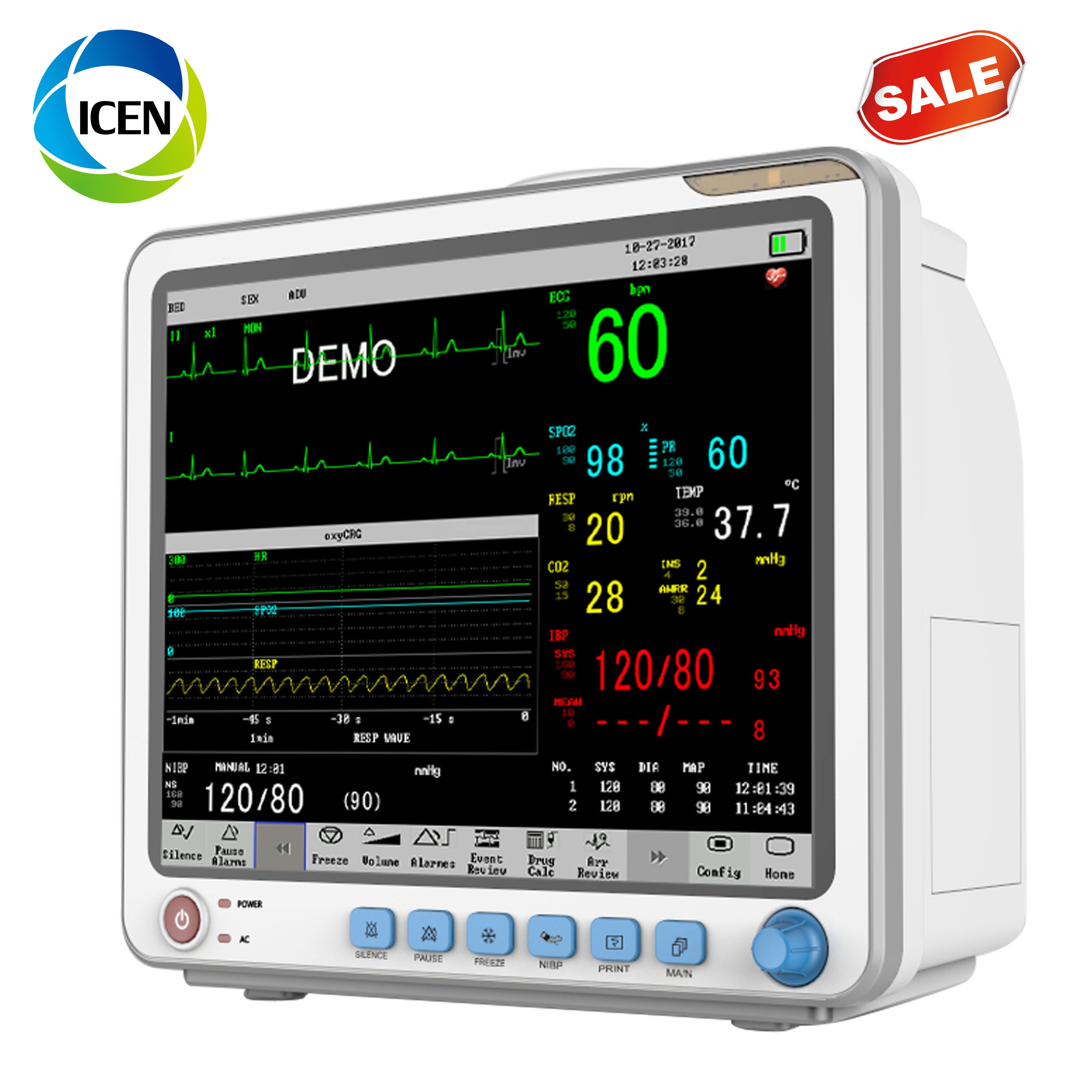 Buy In-12b Hospital Equipment Supplier Icu Portable Patient Monitor ...